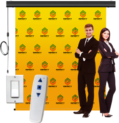 Motorized Retractable Backdrops - Background Concepts